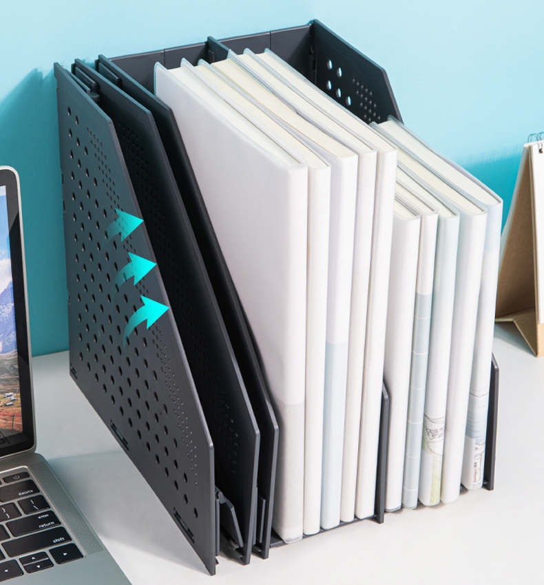 Foldable Book Rack 78996 可摺疊四格書立-天下文儀有限公司 (OfficeShopping.com.hk)