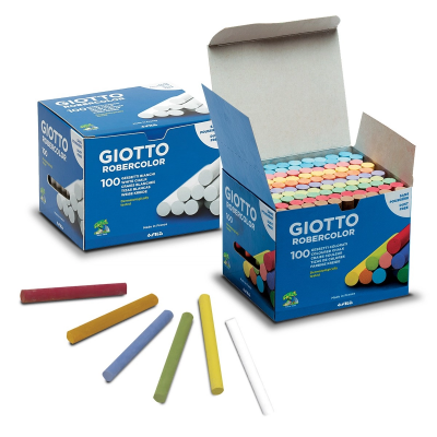 Giotto RoberColor Coated Chalk (100's) 法國無塵粉筆-天下文儀有限公司 (OfficeShopping ...